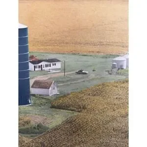 Art | The Homestead Vintage 195s Color Photograph Framed Farm Landscape ...